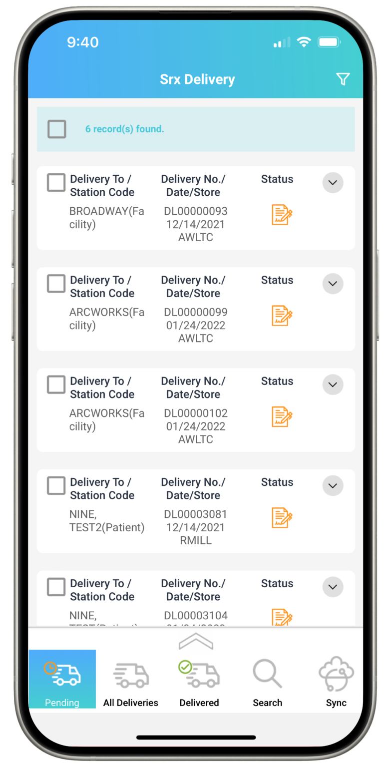 SRxDelivery - SuiteRx